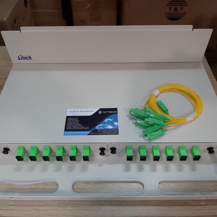 Jual [Original] Litech Odf Otb Rack 12 Core Sc / Apc Full Set Fiber ...