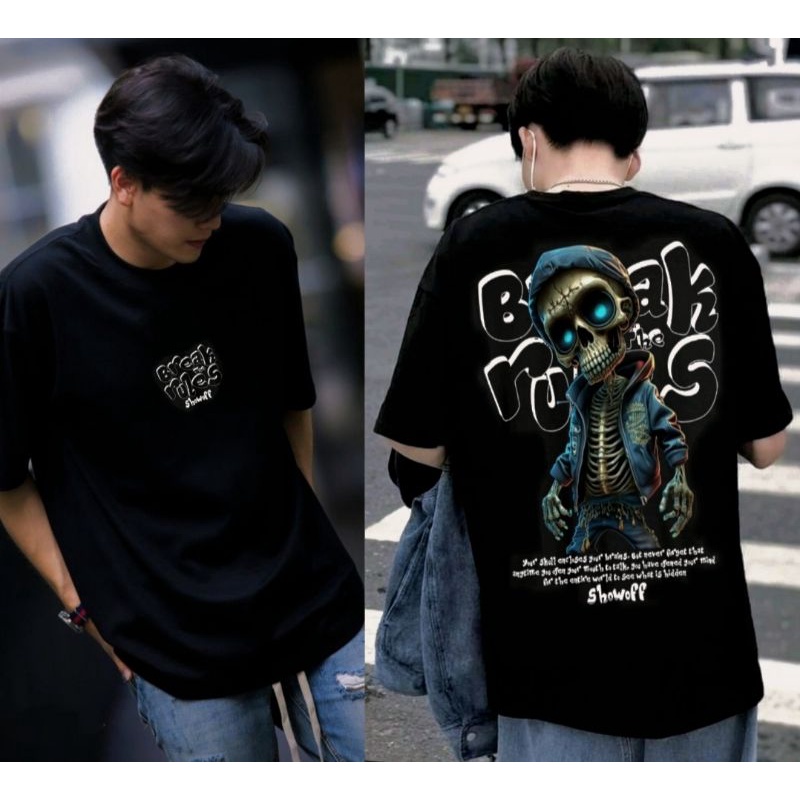 Jual Baju kaos break rules kaos distro kaos pria kaos sukajan kaos ...
