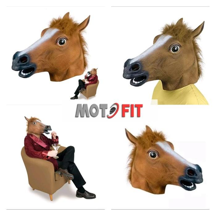 Jual Topeng Kuda Bahan Latex Horse Mask Party Acara Ultah Pesta Show ...