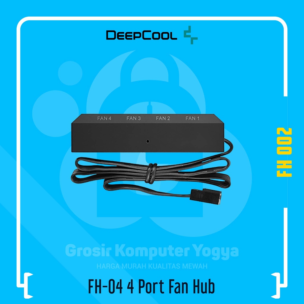Jual DeepCool FH-04 PWM Function 3-Pin / 4-Pin 4 Port Fan Hub | Shopee ...