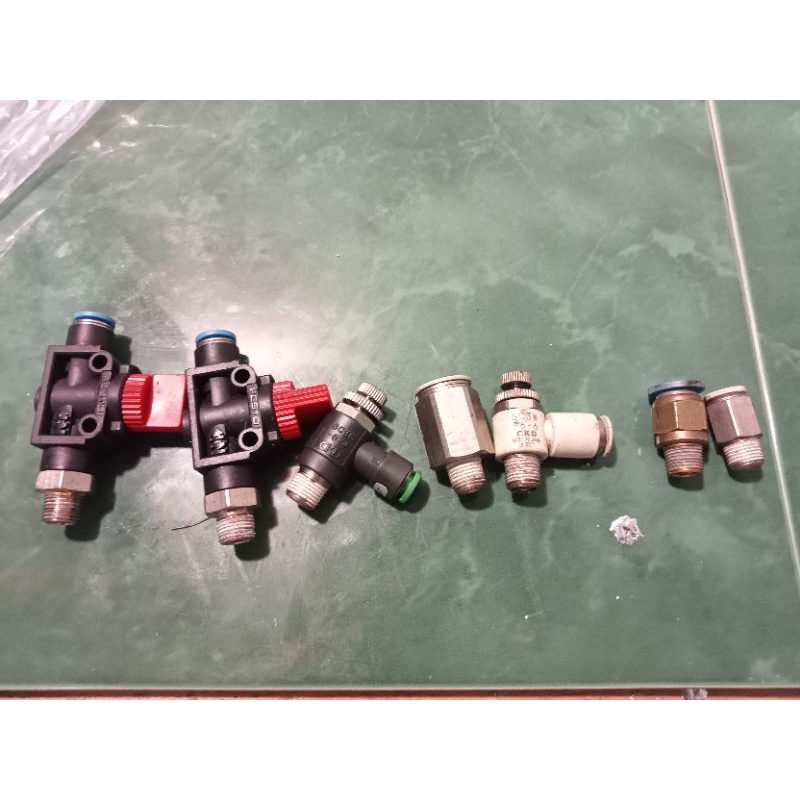 Jual Speed control dan fitting I festo 1/8 out fitting famale ,6mm/8mm ...