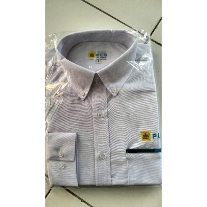 Jual SERAGAM BUMN PLN 2 Buah Putih & BIRU NAVY | Shopee Indonesia