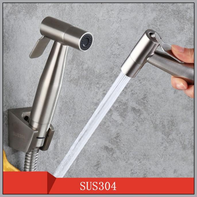 Jual Jet Shower Closet Toilet Semprotan Cebok Stainless Steel SUS 304 ...