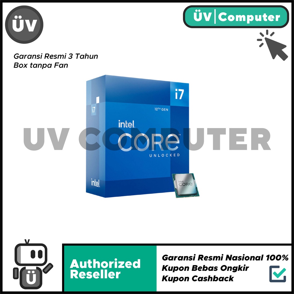 Jual Processor CPU Intel i7-12700K BOX Alder Lake LGA1700 Garansi Resmi | Shopee Indonesia