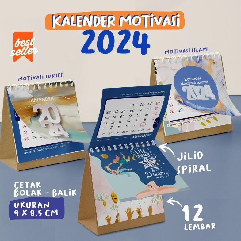 Jual KALENDER MINI 2024 | KALENDER MOTIVASI AESTHETIC | SOUVENIR ...