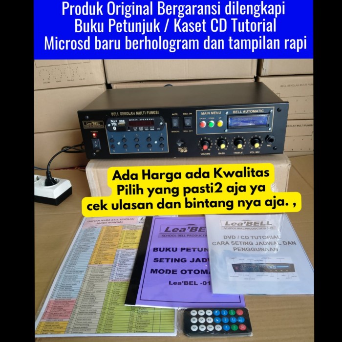 Jual Guid Bel Sekolah Otomatis Dengan Ampli | Shopee Indonesia