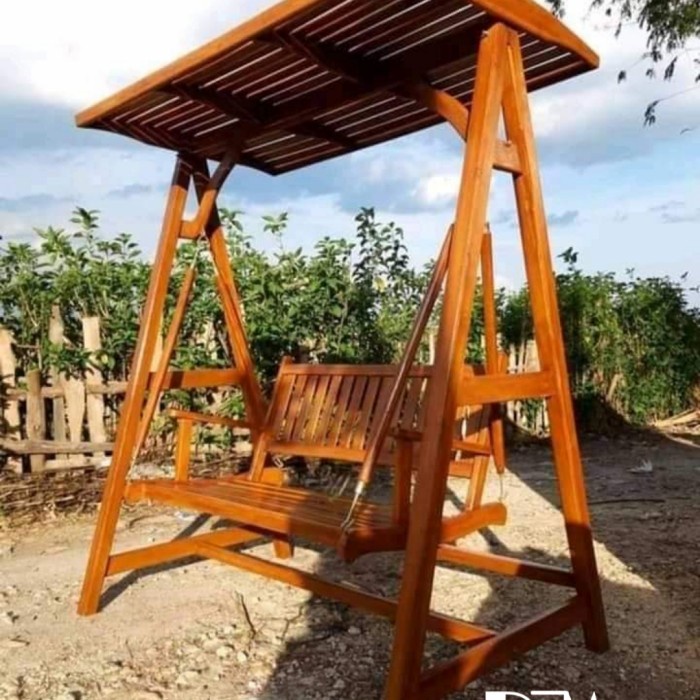 Jual UJ 511 Bandulan taman/ayunan kayu jati jepara modern | Shopee ...