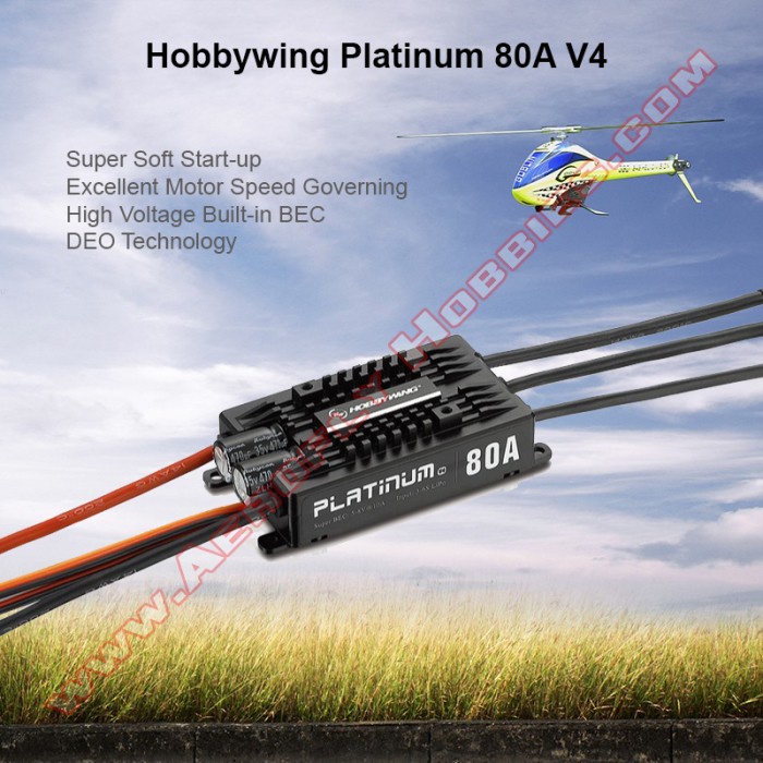 Jual HOBBYWING PLATINUM PRO 80A V4 BRUSHLESS ESC 3-6S LIPO BATTERY | Shopee Indonesia