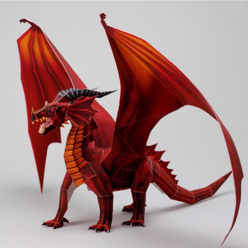 Jual Papercraft Red Dragon Miniatur Kertas | Shopee Indonesia