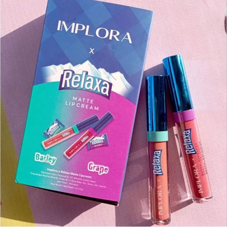 Jual implora lipcream x relaxa terbaru ombre lips 2022 | Shopee Indonesia