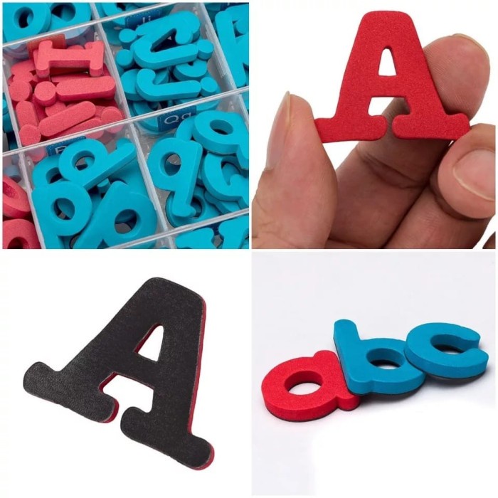 Jual Ready Magnetic Moveable Alphabet / Mainan Huruf Alfabet Belajar ...