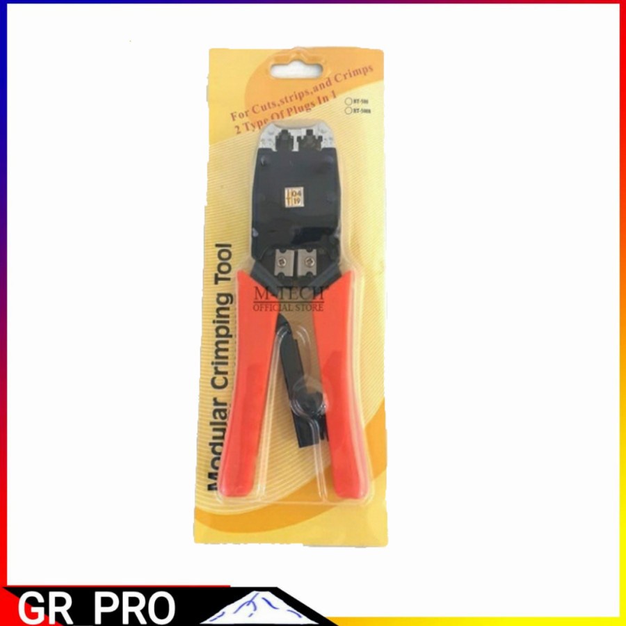 Jual Tang Crimping Rj45 Rj11 Ht500 M Tech | Shopee Indonesia