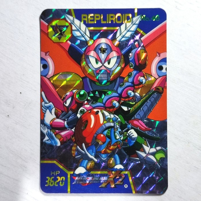 Jual rockman x2 megaman card #46 bandai capcom 1994 made in japan ...