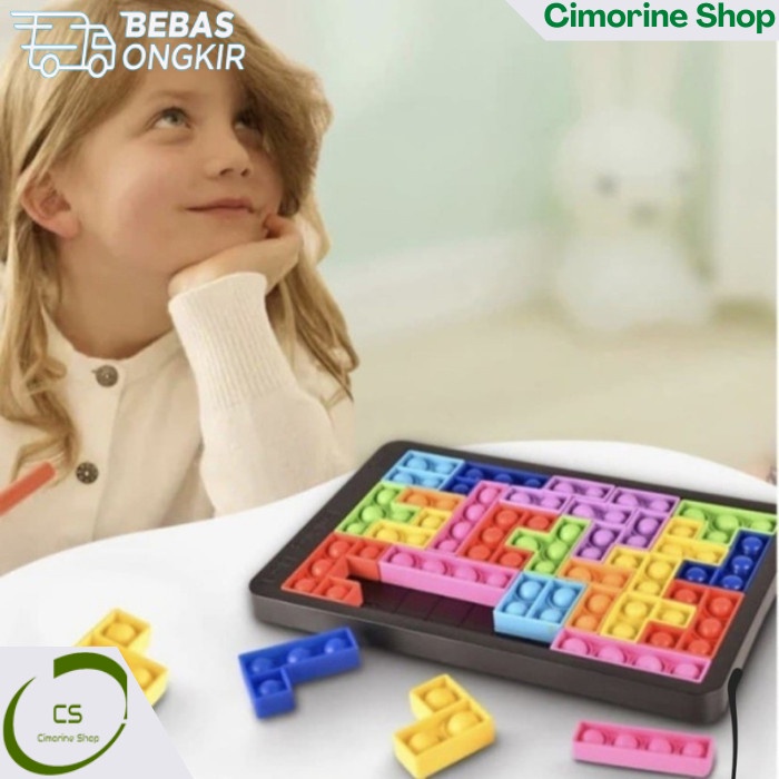 Jual POP IT TETRIS PUZZLE BUILDING BLOCK BLOK EDUKASI FIDGET TOYS ...
