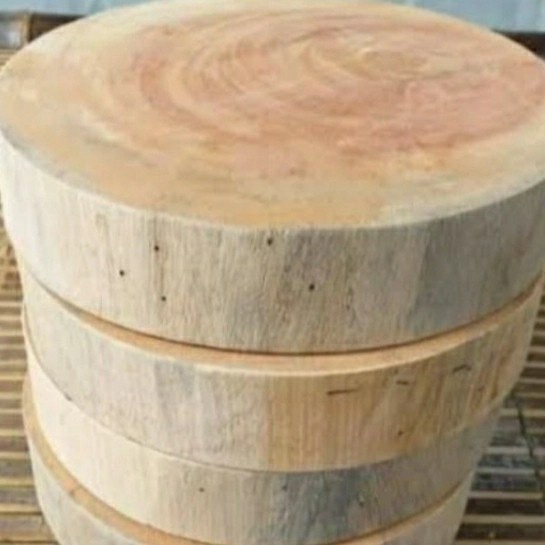 Jual Talenan Kayu Bulat Tebal Daging Diameter 40 Cm Tebal 7 Cm | Shopee ...