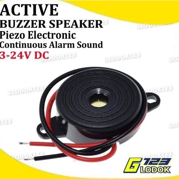 Jual Buzzer Speaker Piezo Active Continuous Industrial Alarm DC 3-24V 95db | Shopee Indonesia