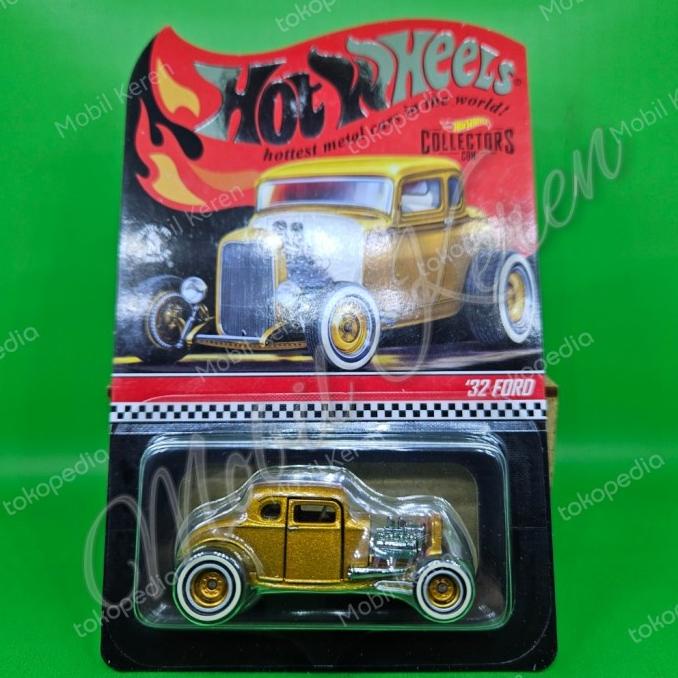 Jual Diecast Hot Wheels RLC Collector Mail in 32 Ford Gold Ban Karet ...