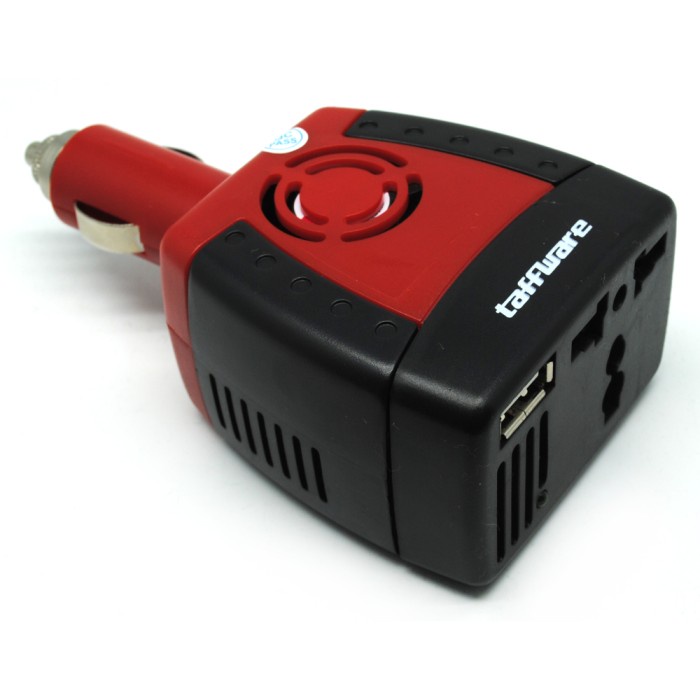 Jual Taffware Power Car Inverter 150W 220V AC EU Plug 5V USB Charger ...