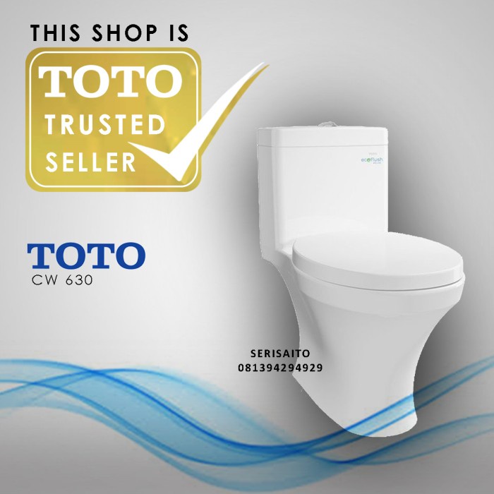 Jual Asli Kloset Toto One Piece Cw630 / Toilet Monoblok 630 Harga ...