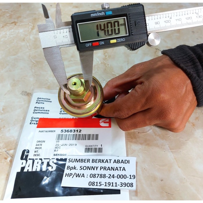 Jual CUMMINS 4931169 5368312 21YB054 21Y8054 OIL PRESSURE SENSOR DRAT ...