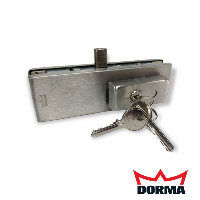 Jual Patch fitting Dorma Us 10 (kunci pintu kaca) + Cylinder kunci ...