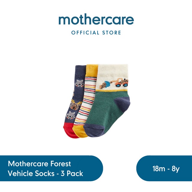 Jual Mothercare Forest Vehicle Socks - 3 Pack - Set Kaos Kaki Bayi Laki ...