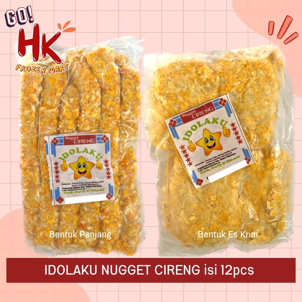 Jual Idolaku Nugget Cireng Stik & bentuk Ikan isi 12 | naget sagu ...