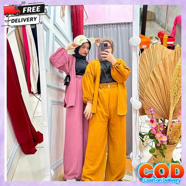 Jual Satu Set Baju Wanita One Set Baju Cewe Satu Stel Outfit Kece Bsju ...