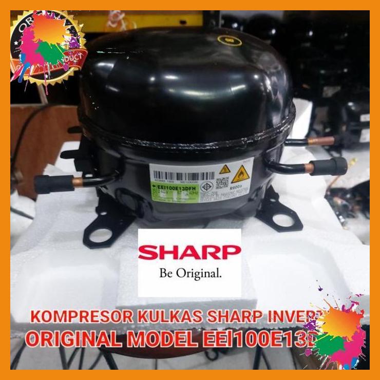Jual kompresor kulkas sharp eei00e13dfh 2 pintu inverter original ori ...