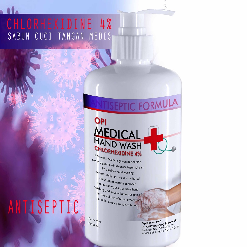 Jual Sabun Cuci tangan 1 Liter Medical hand soap Chlorhexidine ...