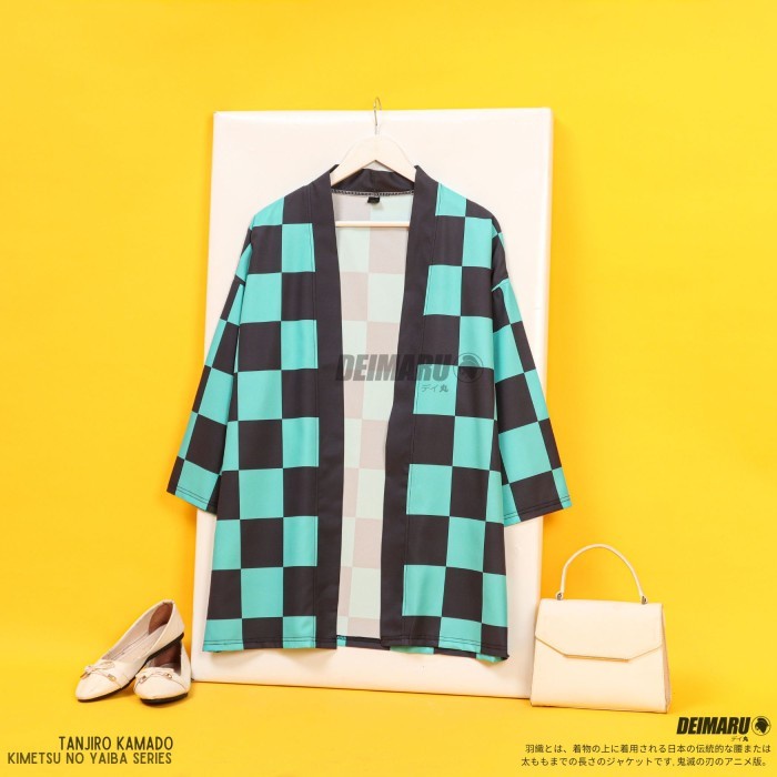 Jual KOSTUM KIMONO HAORI OUTER CARDIGAN JEPANG - HAORI DEMON SLAYER KNY ...