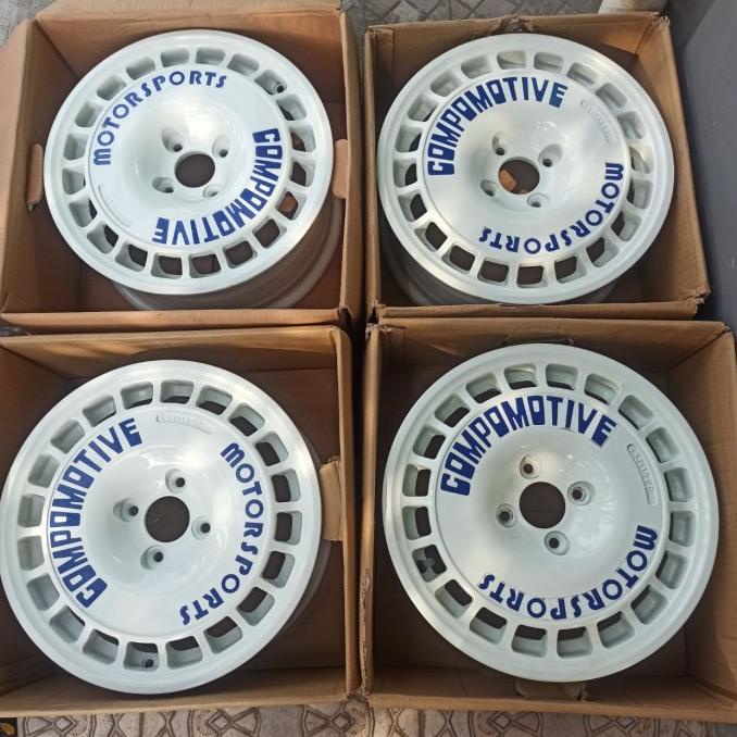 Jual VELG BARU COMPOMOTIVE ENGLAND ORI RING 15 PCD 4X100 LEBAR 6,5 ET40 ...