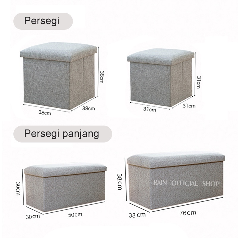Jual Kursi Box Storage Box Bangku Lipat Storage Box Sofa Tempat ...