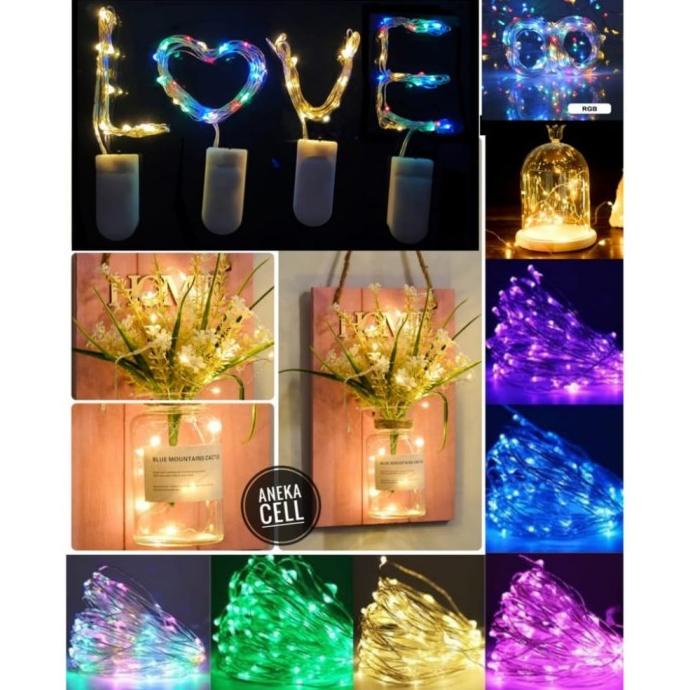Jual +++++] [BOGOR] Lampu Fairy Light Kawat LED untuk Dekorasi dan ...