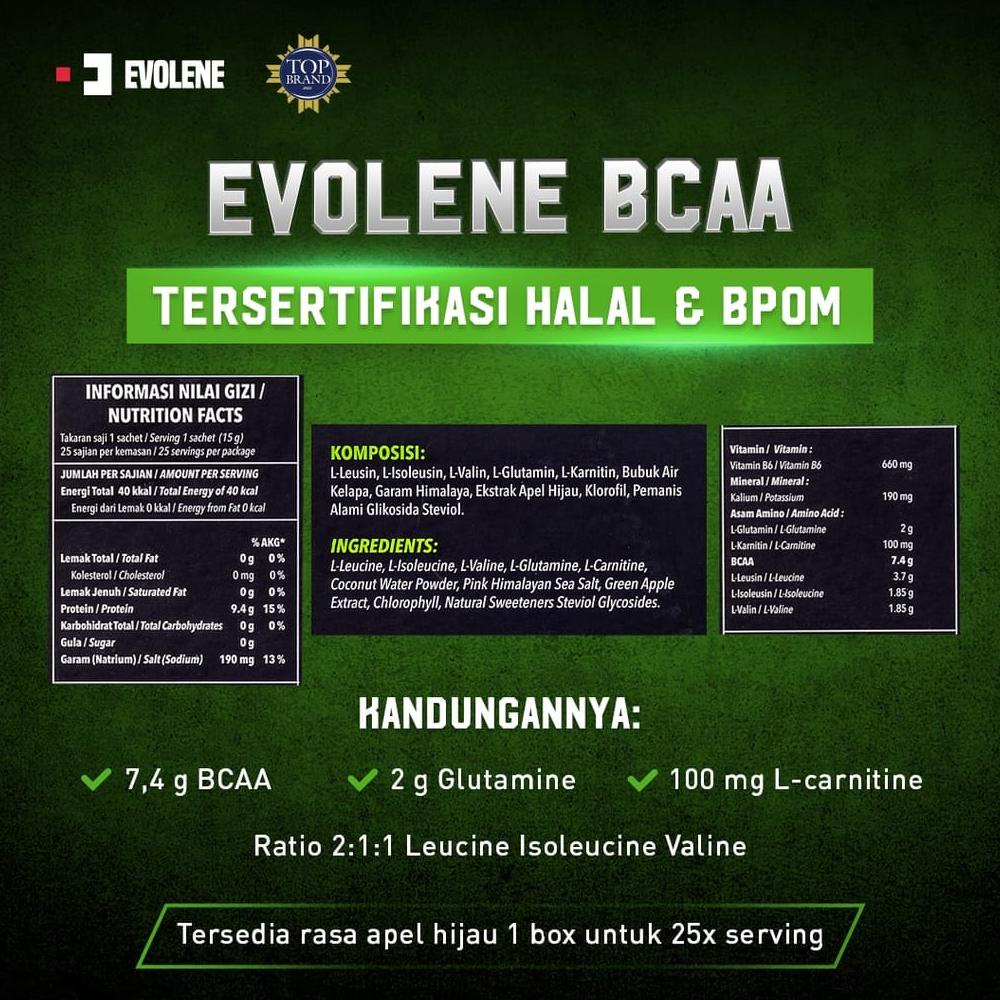 Jual Trendy BCAA EVOLENE 1 BOX ISI 25 SACHET BPOM HALAL EVOLEN BRANCH CHAIN AMINO ACID / BOTOL ...