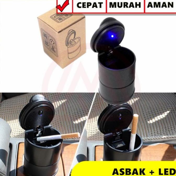 Jual siap kirim] Asbak mobil car ashtray cup tempat abu rokok lampu LED ...