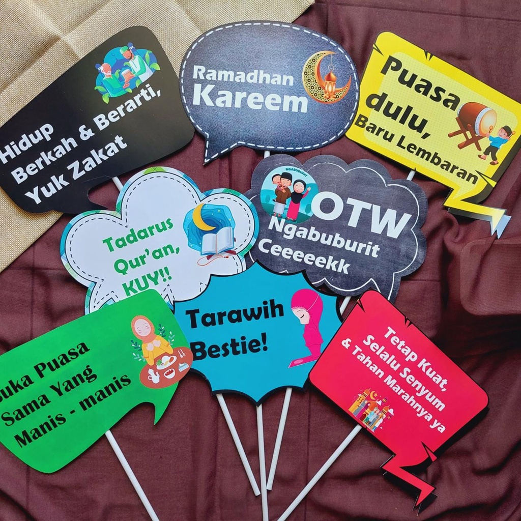 Jual Custom Photo Props / Property Party / Aksess Photobooth Ramadhan ...