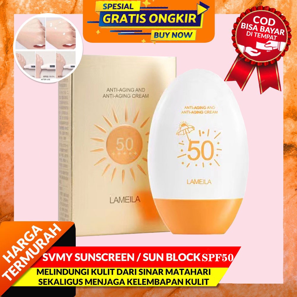 Jual SVMY SUNSCREEN / Sun Block SPF50 Sun Screen Wajah Tahan PA+++ 12 ...