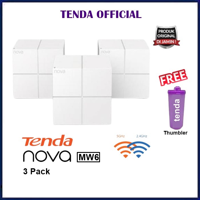 Jual Tenda Nova MW6 AC1200 3Pack Wireless Router Whole Home Mesh isi 3 ...