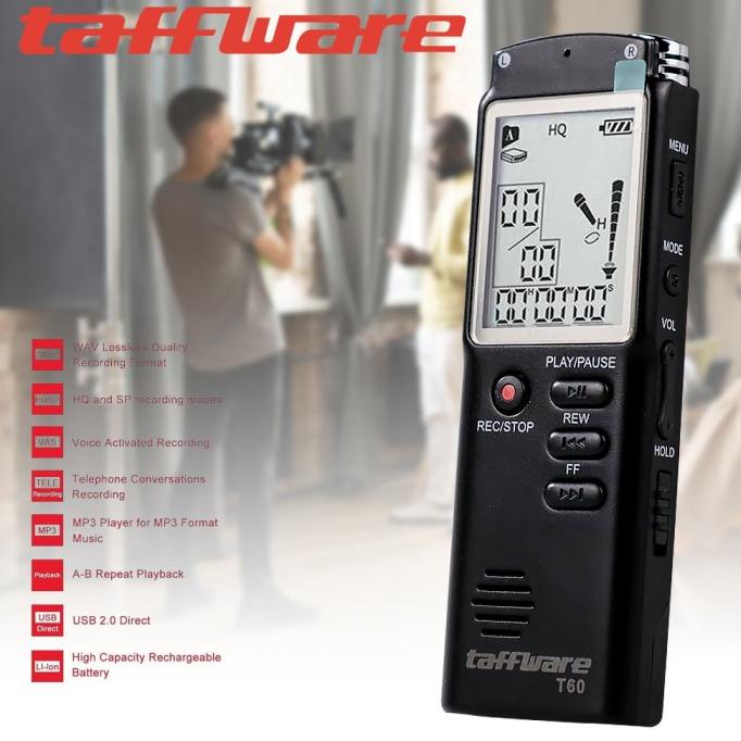 Jual Perekam Suara Digital Voice Recorder 8GB - T60 - Black | Shopee ...