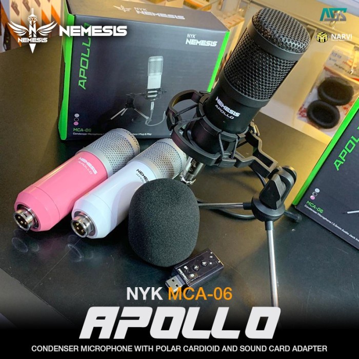 Jual NYK Nemesis MCA-06 Apollo Microphone Condensor - Gaming Microphone | Shopee Indonesia