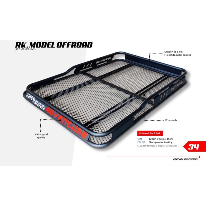 Jual Roof Rack Rak Bagasi Atas Mobil Universal Kokoh Dan Besar Star ...