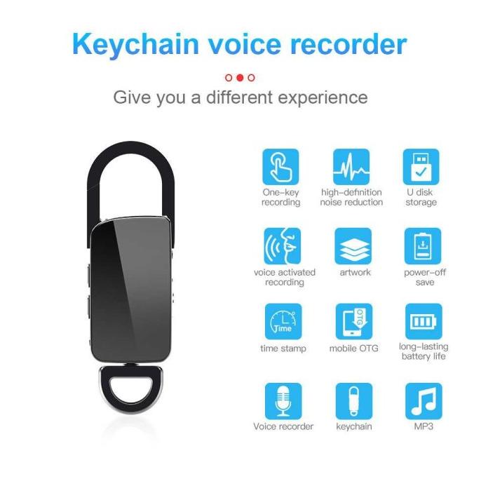Jual Perekam Suara Tersembunyi Digital Dictaphone Audio Voice Recorder ...