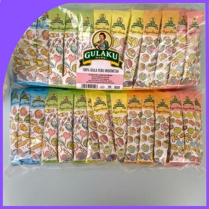 Jual Gulaku Stik Sachet 125 Pcs / Gula Sachet / Gulaku Sti / Gulaku ...