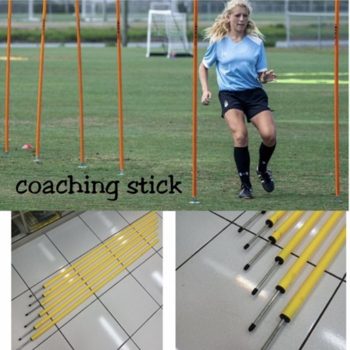 Jual Coaching Stick Sepak Bola / Coaching Stik Latihan 180Cm Isi 12 ...
