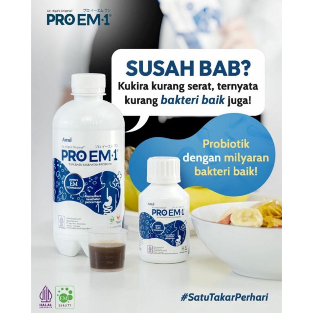 Jual Suplemen kesehatan probiotik PROEM 1untuk pencernaan botol 473 ml ...