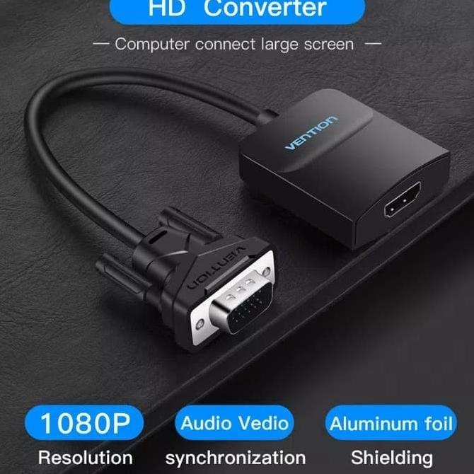 Jual Update Kabel Sambungan Vention VGA to ke HDMI Adaptor with Micro ...