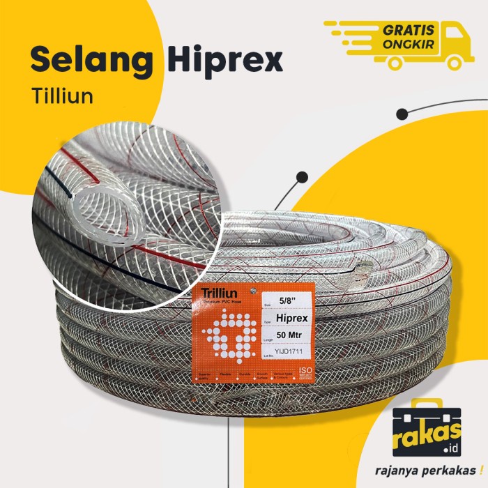 Jual Selang Hiprex Triliun - 1 In, 1/2in, 3/4in per Meter | Shopee ...