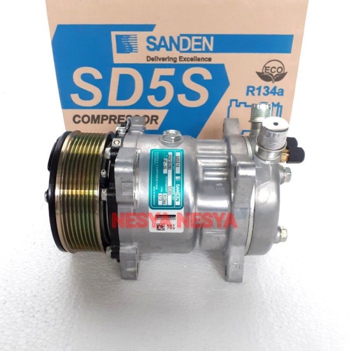 Jual Kompresor Compresor Ac Mobil Sd508 Sd5S14 Pulley 8Pk 24V - Sanden ...