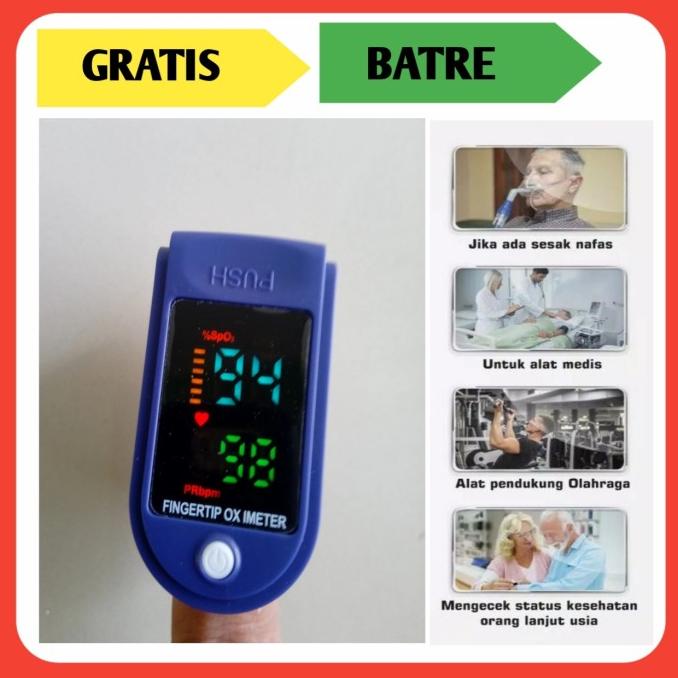 Jual pulse oximeter fingertip spo2 Alat ukur kadar Oxygen dalam darah ...